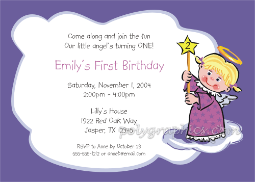 Angel Birthday Invitations For Toddlers Stitch And Angel Girl Birthday